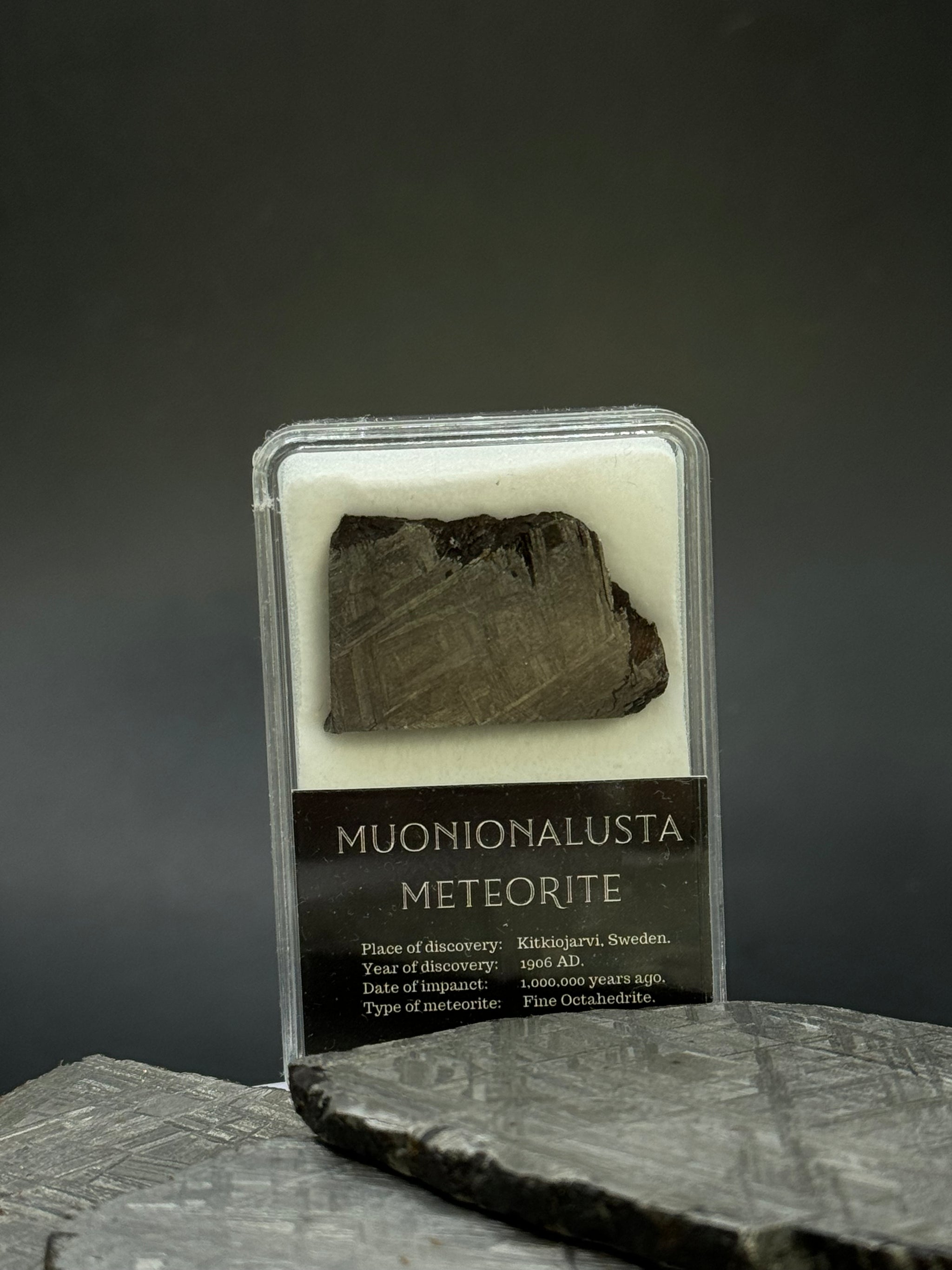 Muonionalusta meteorite, Sweden. 11,2 grams.